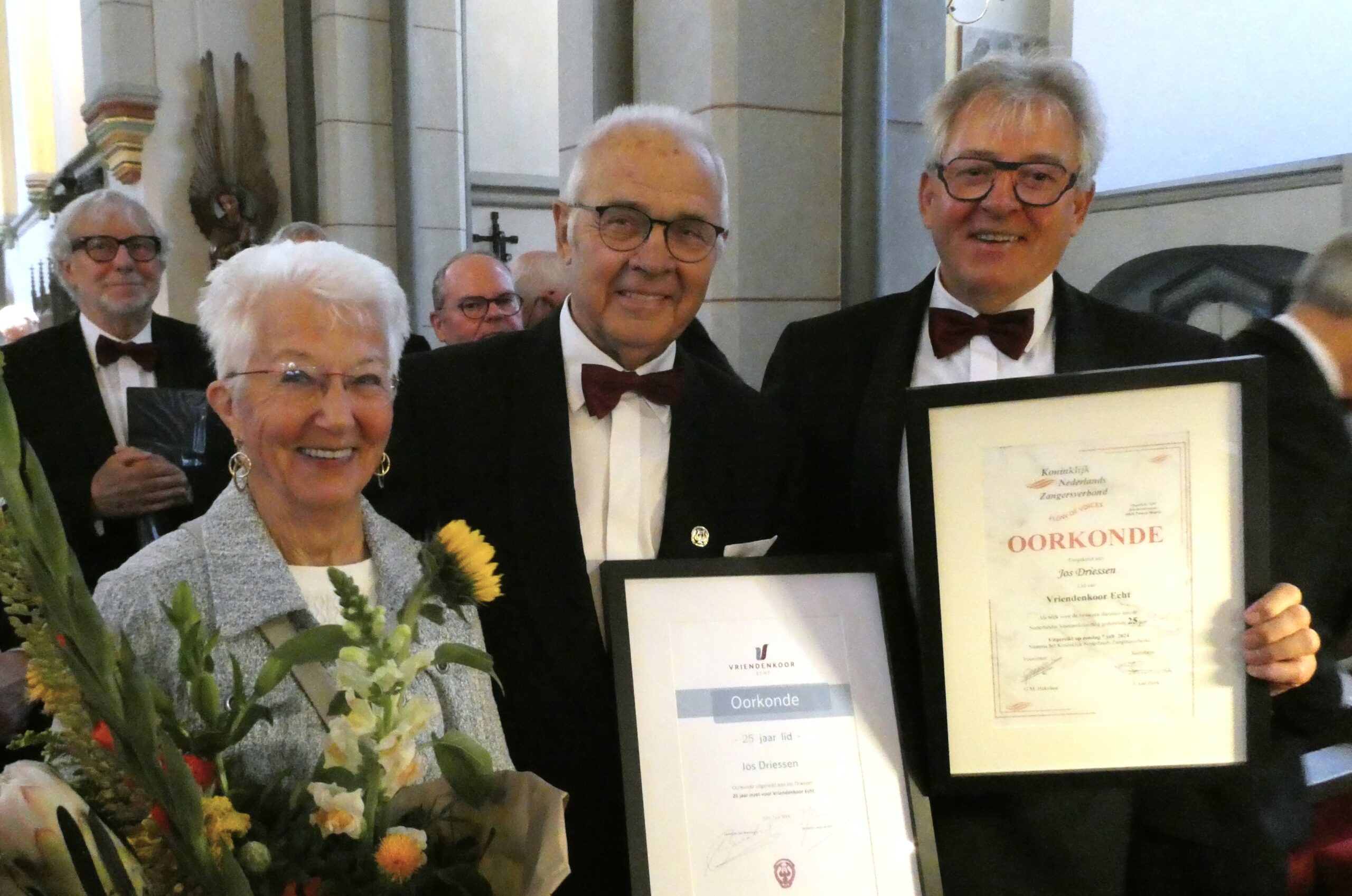 Huldiging jubilaris Jos Driessen (25 jaar) - Vriendenkoor Echt